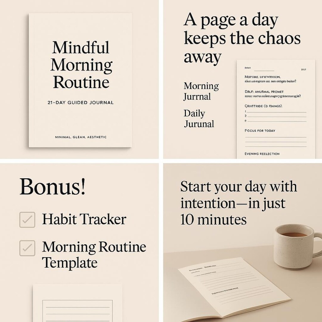 Mindful Morning Routine — A 21-day Guided Journal to Start Your Day ...