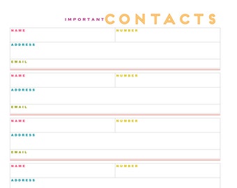 Notes Page Printable - INSTANT DOWNLOAD - Wonderful Daily Planner ...