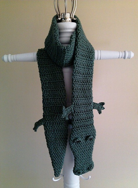 Alligator Scarf PDF Pattern - Etsy