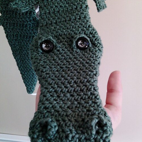 Alligator Scarf PDF Pattern - Etsy