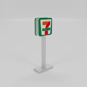 Retro Convenience Store Road Sign – 1/64 Scale Diorama Accessory – STL ...
