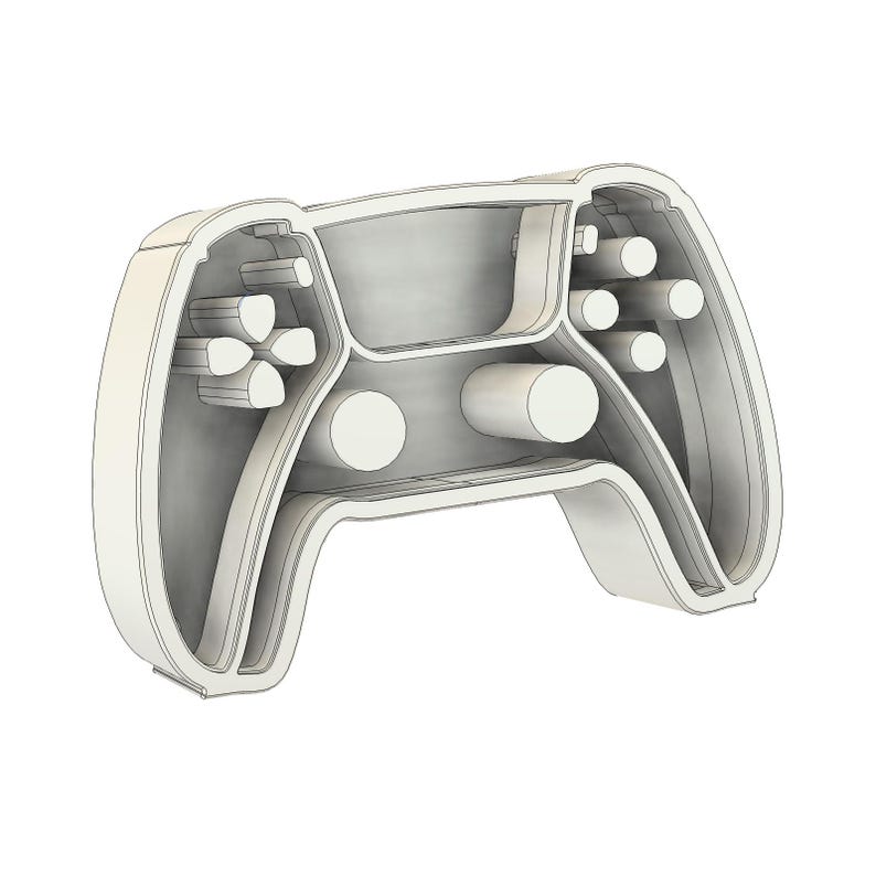 LED Gaming Controller Stand 3D Print Files | Game Room Decor (STL, Step ...