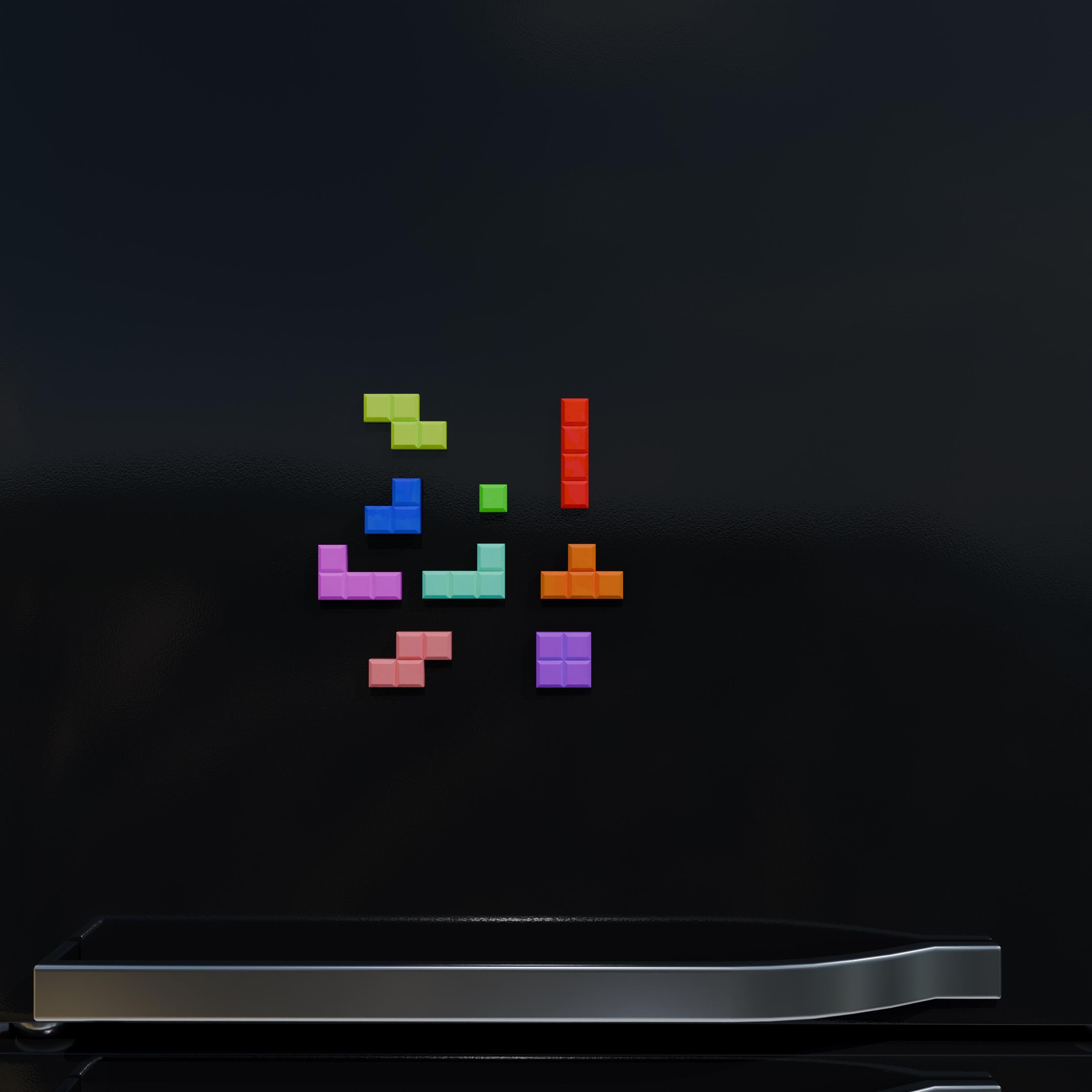 Tetris Fridge Magnet Set – 3D Printable Retro Game Decor (digital ...