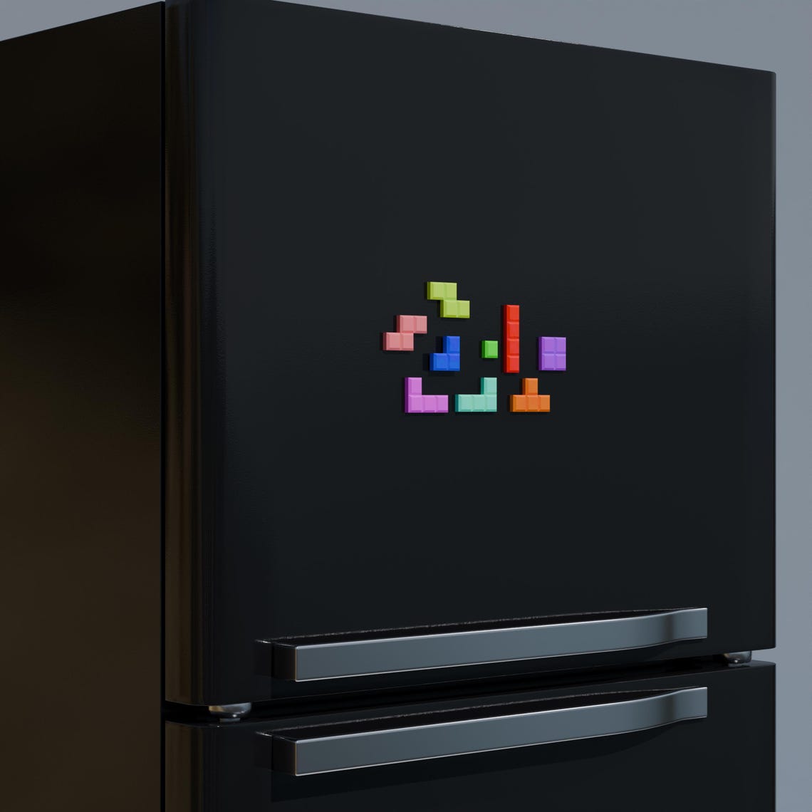 Tetris Fridge Magnet Set – 3D Printable Retro Game Decor (digital ...