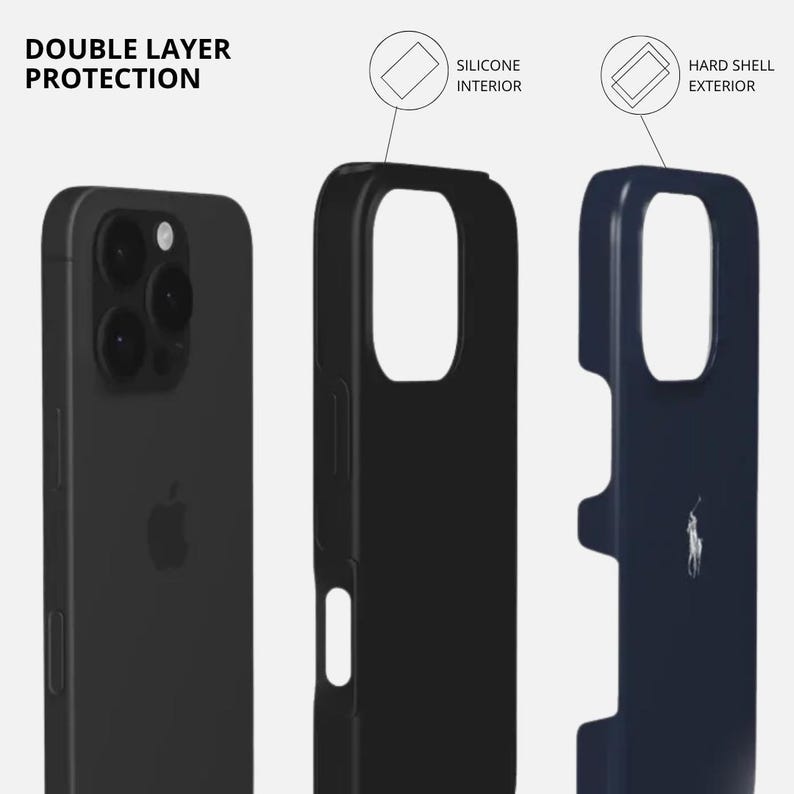 Ralph Lauren Polo Logo Phone Case – Navy Blue Classy iPhone & Samsung ...