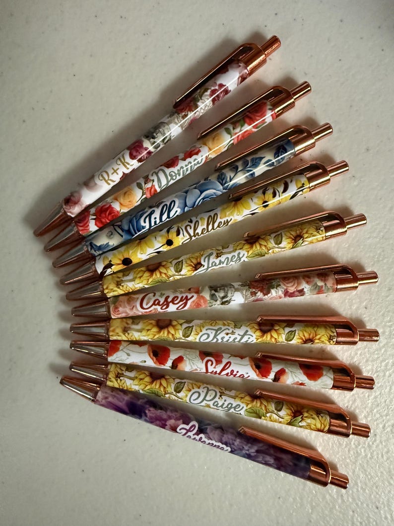 Personalized Sublimated Ink Pens - Etsy