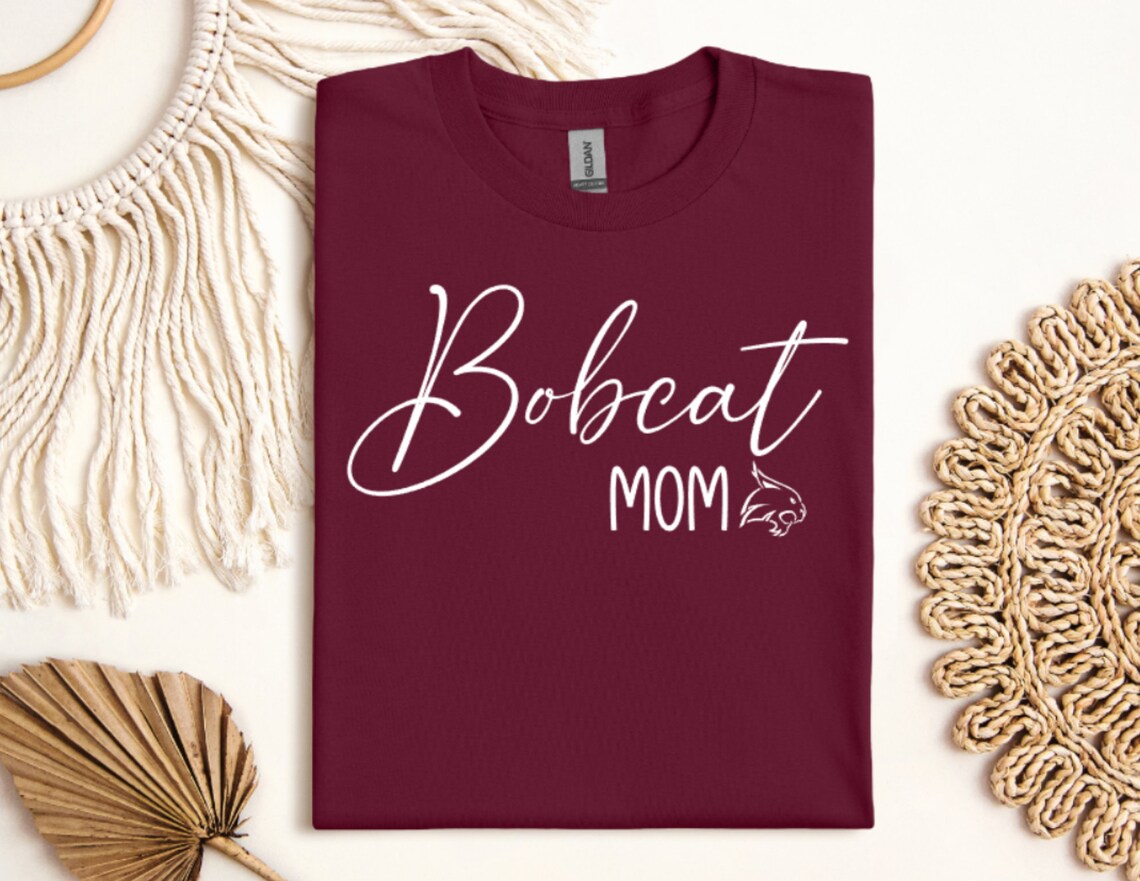 Texas State Mom Maroon Tee | Bobcat Mom Shirt | Grandma | Sister | Aunt ...