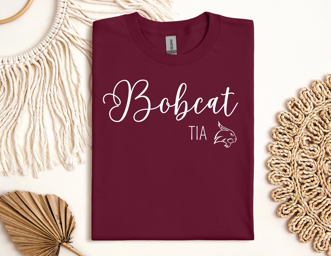 Texas State Mom Maroon Tee | Bobcat Mom Shirt | Grandma | Sister | Aunt ...