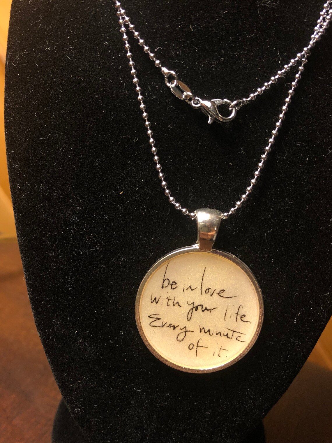 Inspirational Words Pendant Necklace-life - Etsy