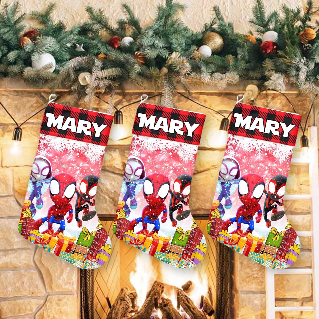 Spidey and His Amazing Friends Xmas Stocking, Spidey Christmas ...