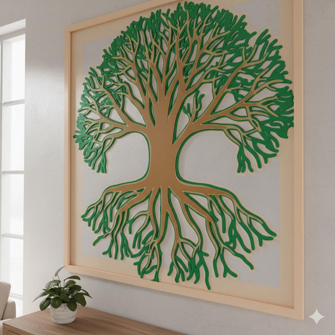Multilayer Laser Cut Tree of Life SVG Wall Art DXF, PDF File. - Etsy Canada