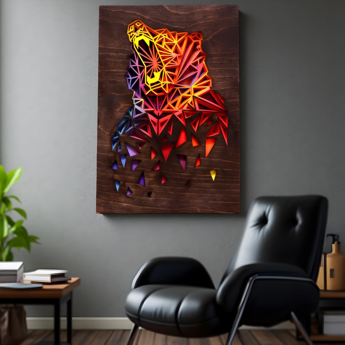 Multilayer Laser Cut Bear Frame Wall Art SVG, DFX, PDF File - Etsy