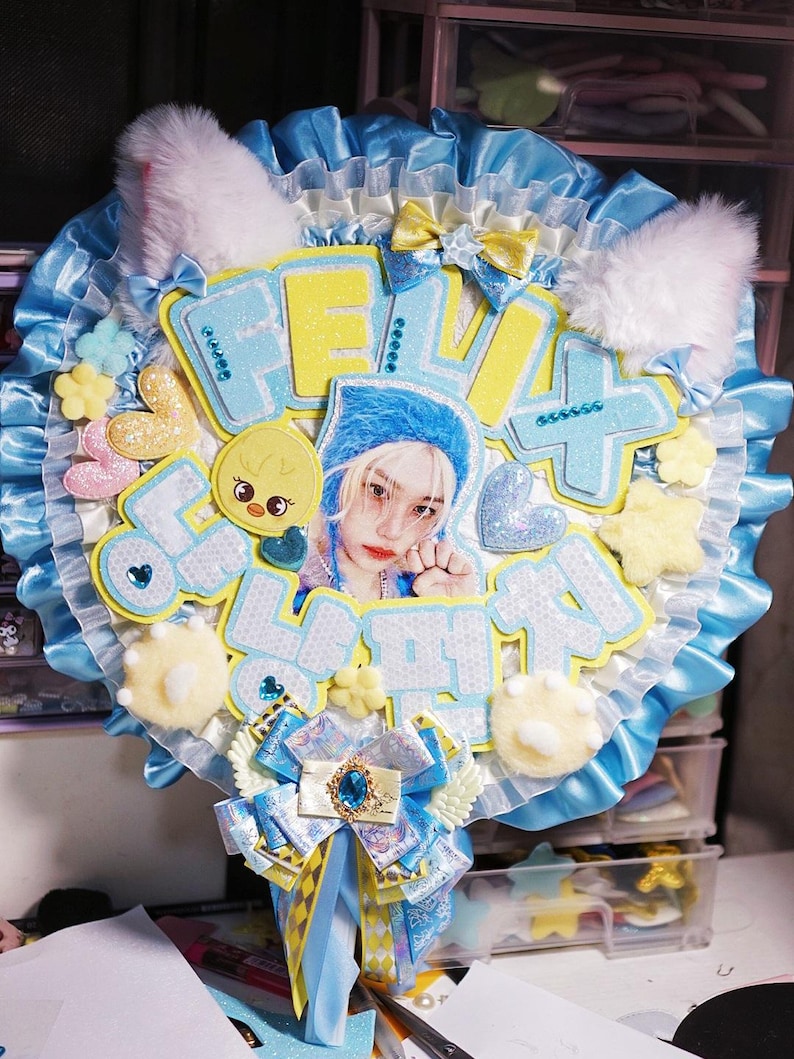 Custom Kpop Picket Stray Kids Felix| SKZ Concert Large Cheering Picket ...