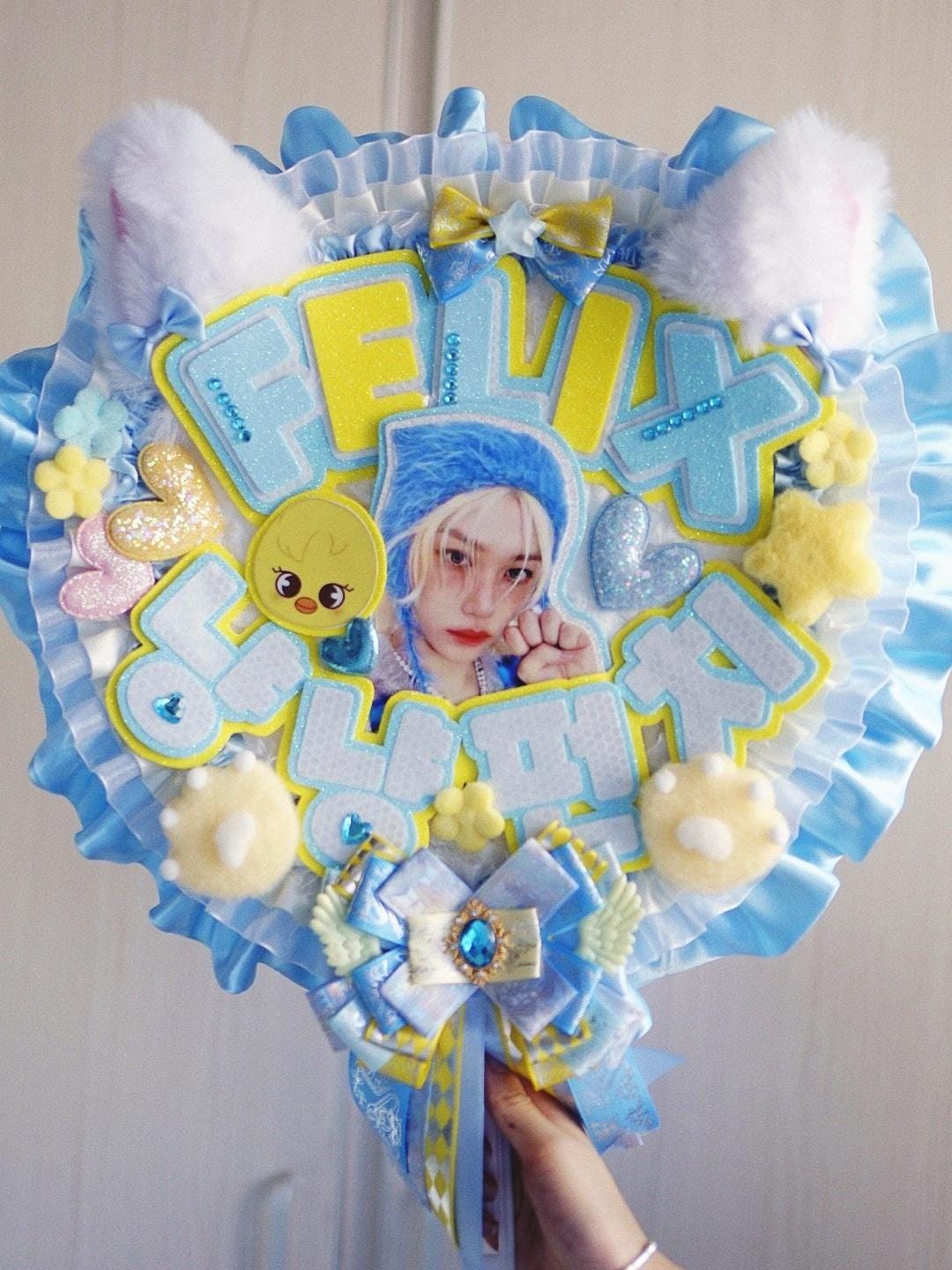 Custom Kpop Picket Stray Kids Felix| SKZ Concert Large Cheering Picket ...