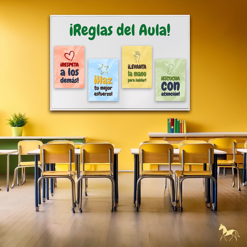 Spanish Classroom Rules Posters: Printable Spanish Teacher Decor ...