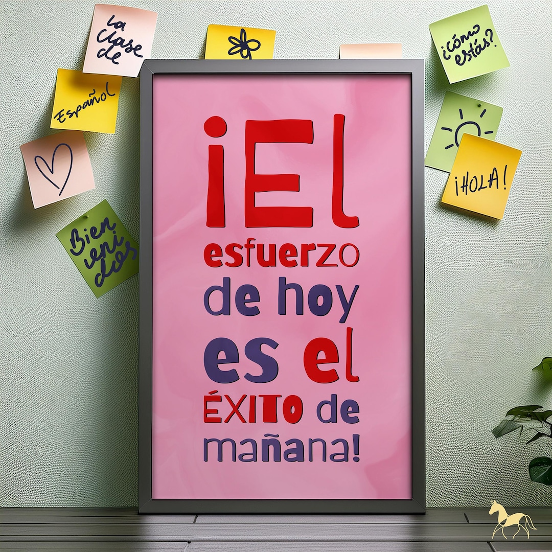 Spanish Motivational Quote Poster: Classroom Decor (5 Sizes Digital ...