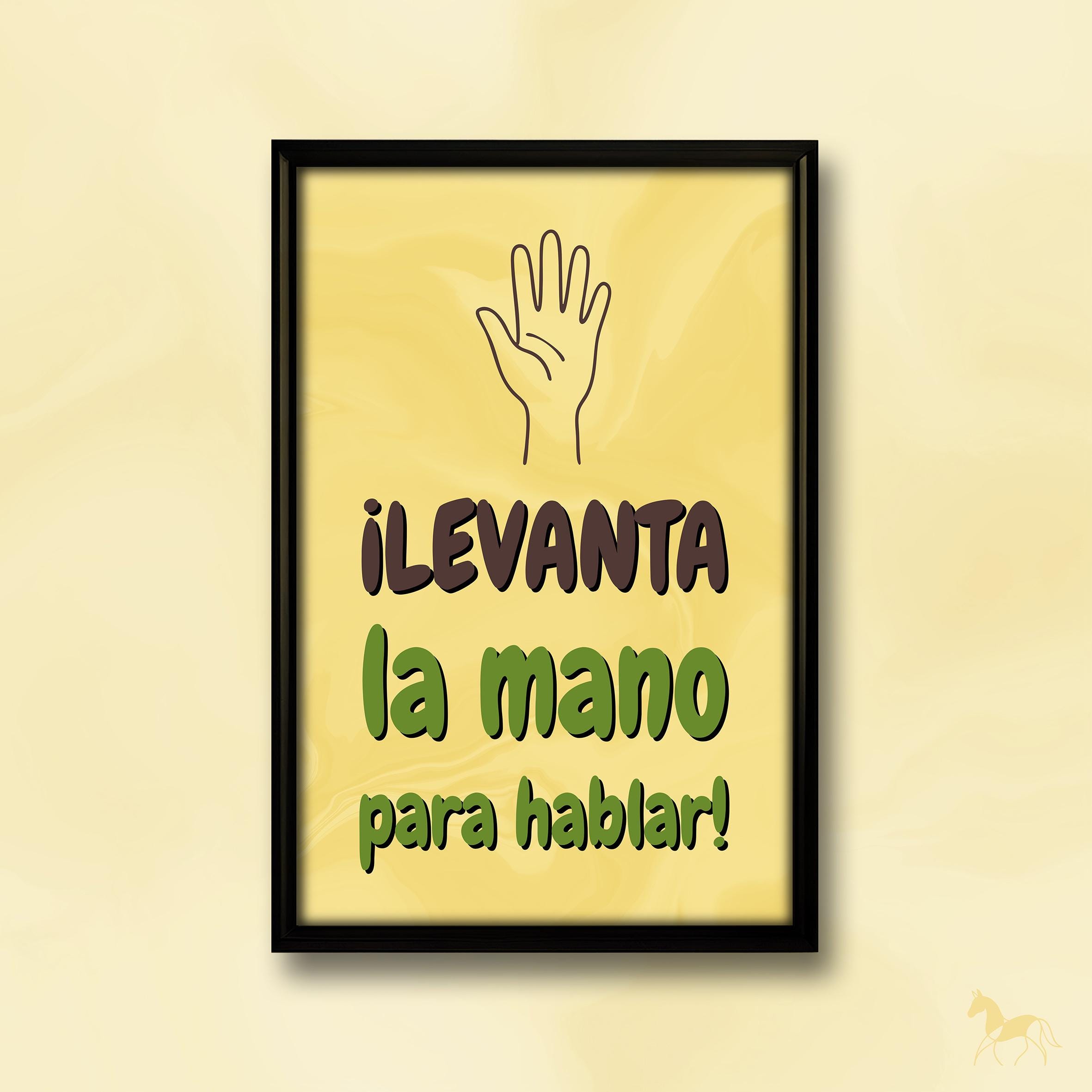 Spanish Classroom Rules Poster: Retro Decor, ¡levanta La Mano! (digital ...