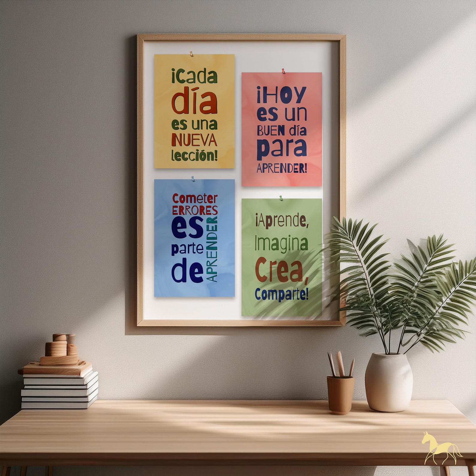 Retro Spanish Classroom Poster Set: Motivational Language Decor ...