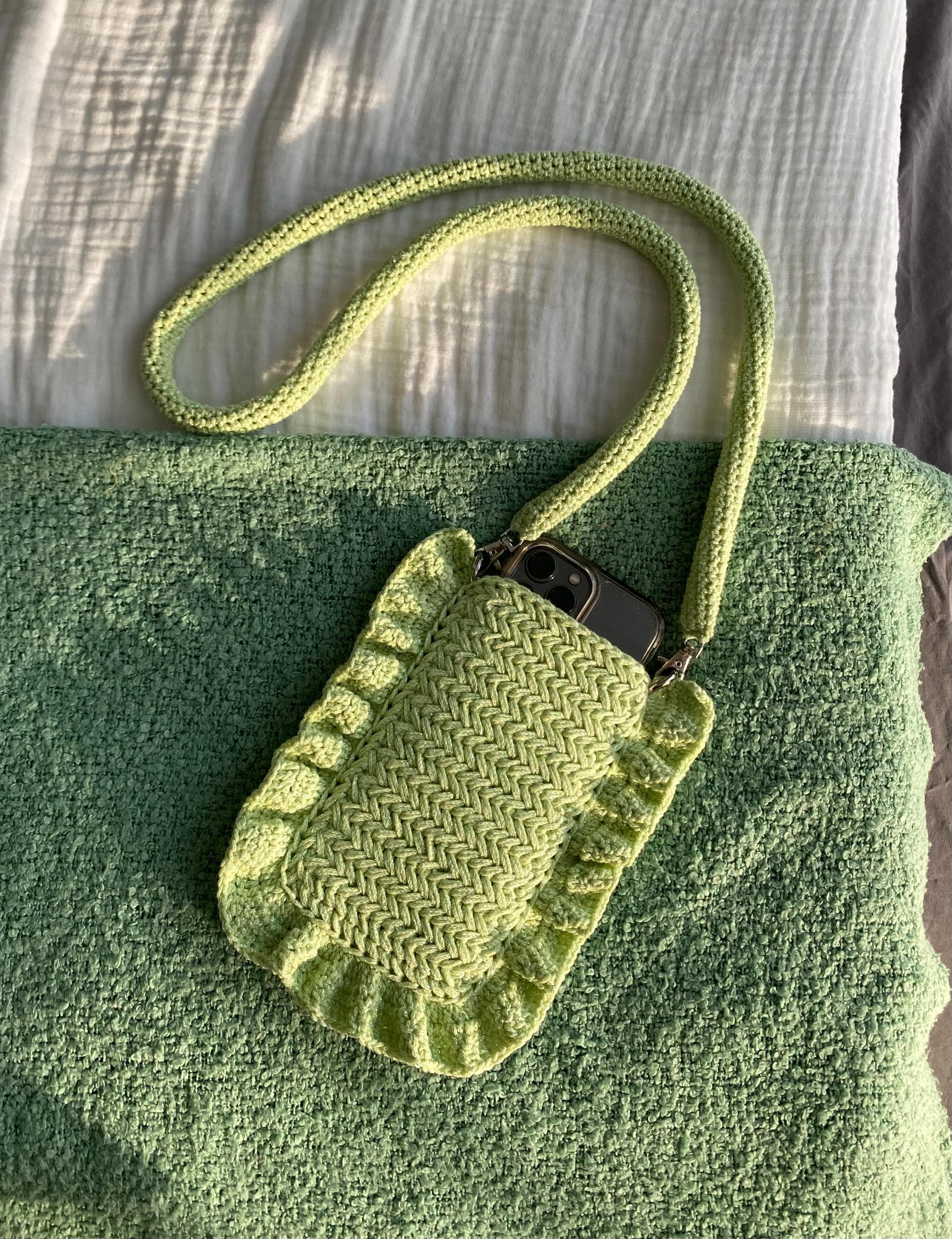 Crochet Pattern Nina Bag, Phone Case, English Tutorial (PDF Pattern) - Etsy
