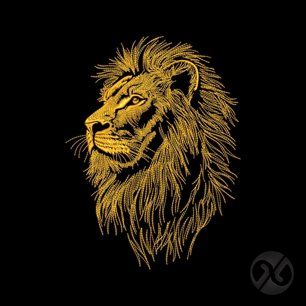 Lion Line Art - Etsy