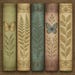 Antique Garden Journal Spines – Vintage Decorative Printable Book Spine ...