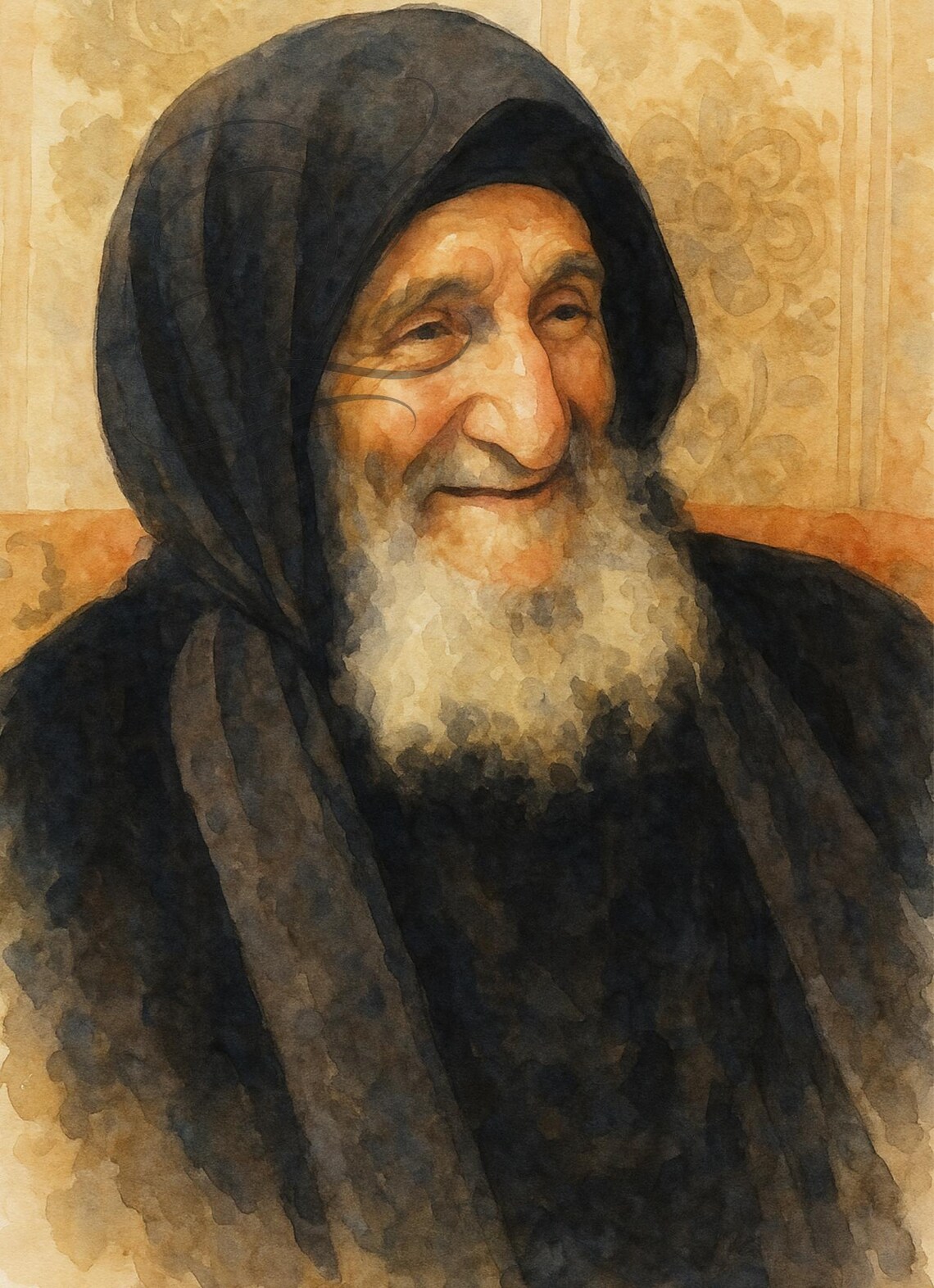 Baba Sali Portrait – Digital Download | Sephardi Tzadik Art | Jewish ...