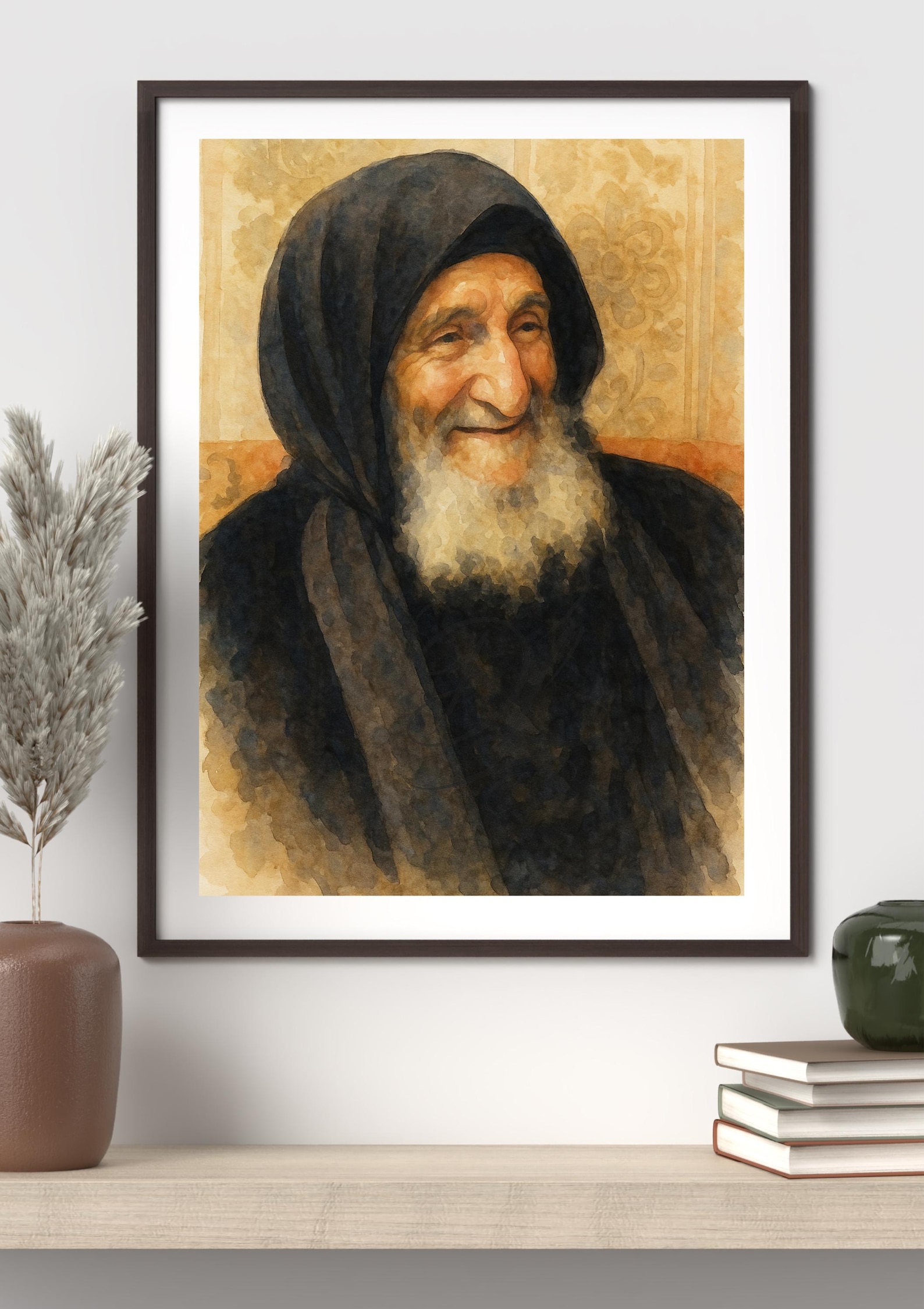 Baba Sali Portrait – Digital Download | Sephardi Tzadik Art | Jewish ...