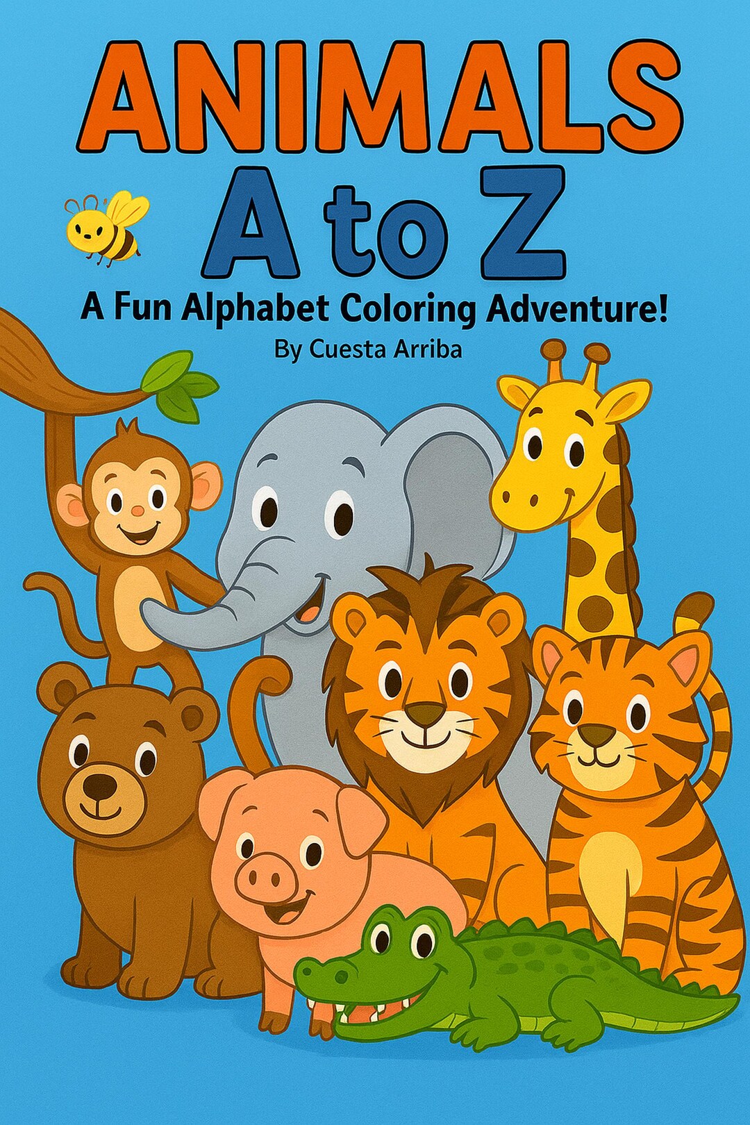 Animals A to Z. A Fun Alphabet Coloring Adventure! - Etsy