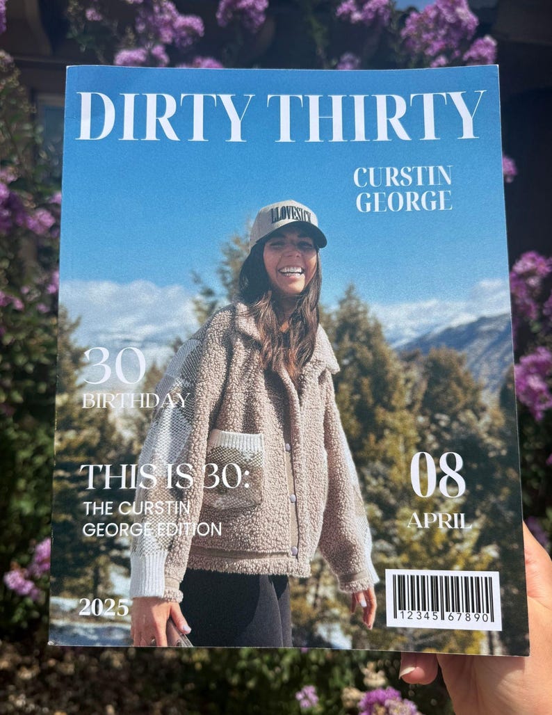 Birthday Magazine Template - Canva Free - Etsy