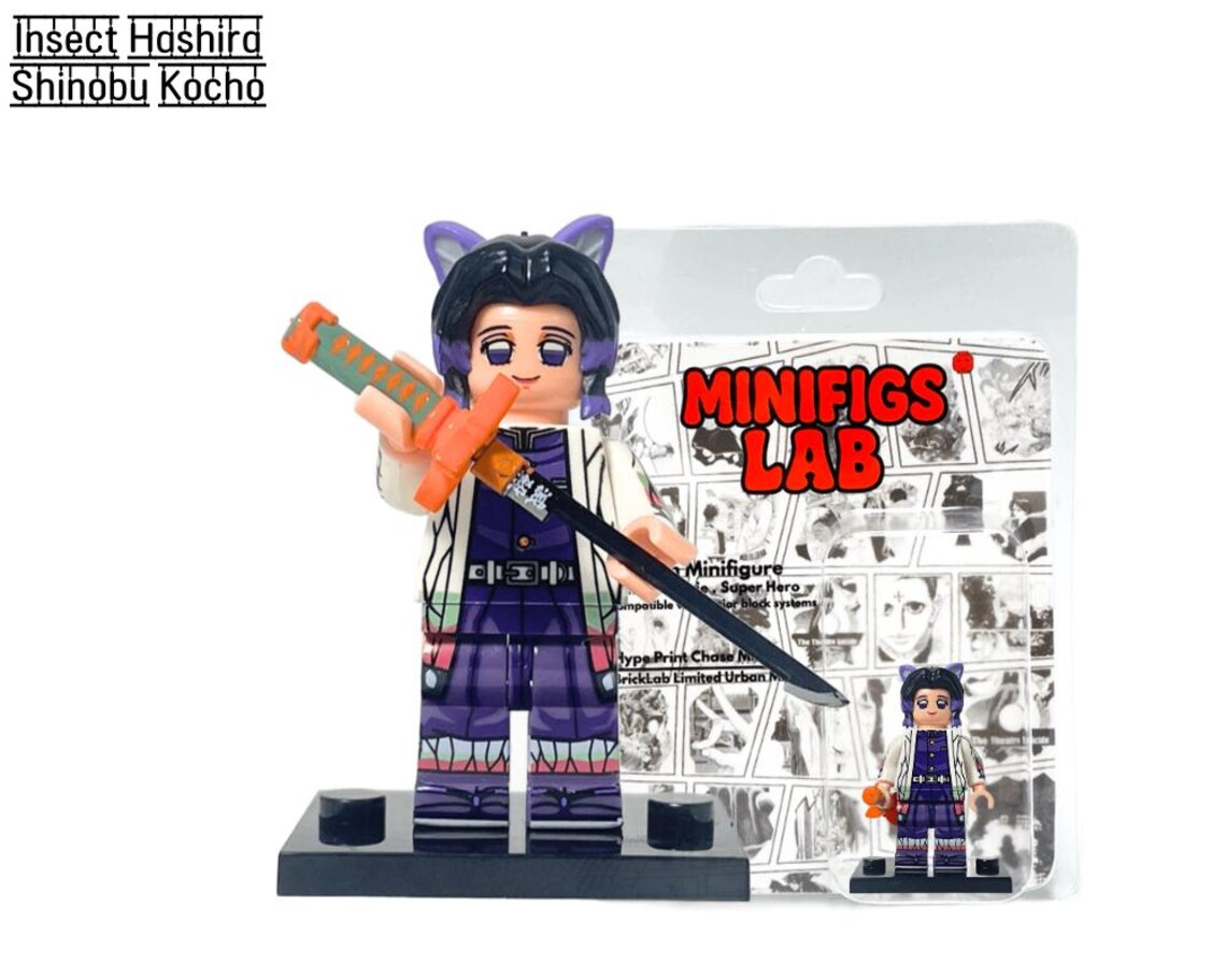 Demon Slayer Shinobu Kocho Custom Anime Minifigure | Insect Hashira ...