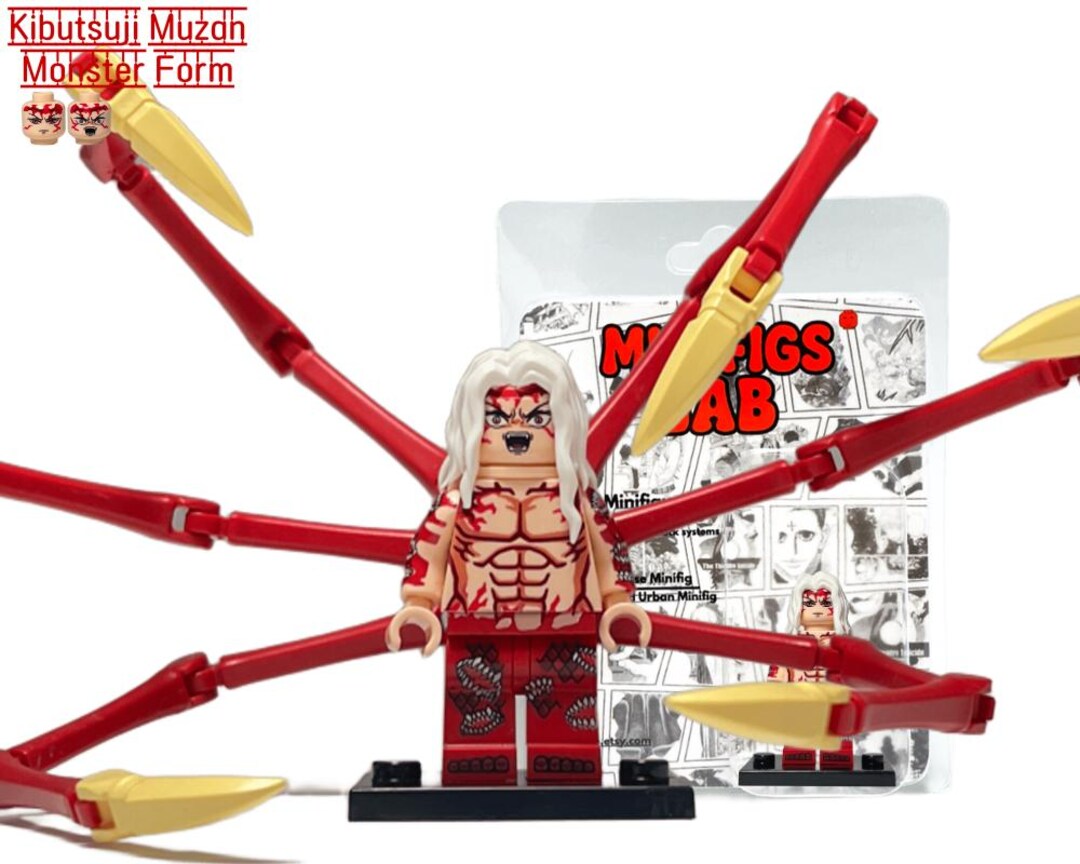 Demon Slayer Kibutsuji Muzan Monster Form Custom Anime Minifigure ...