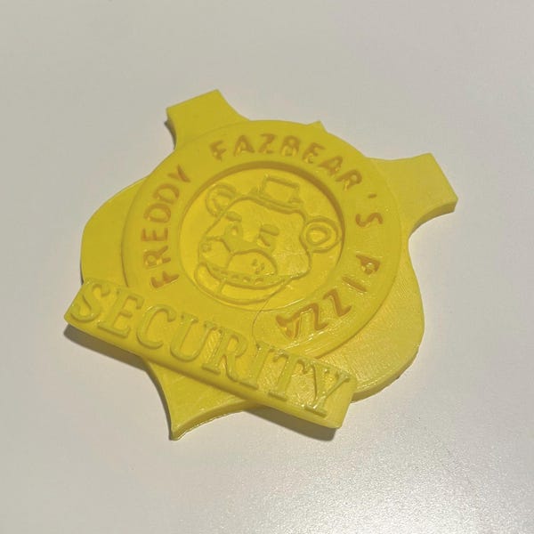 Five Nights at Freddys Security Badge - Etsy
