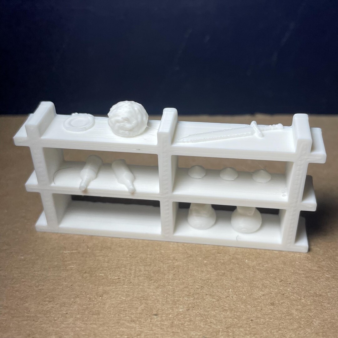 Wooden Storage Shelf Dnd Dungeons and Dragons 28mm Scale Mini World ...