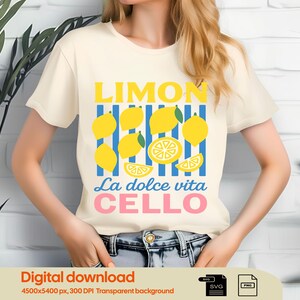 Retro Limoncello La Dolce Vita Png, Lemon Png, Italy Png, Summer Png ...
