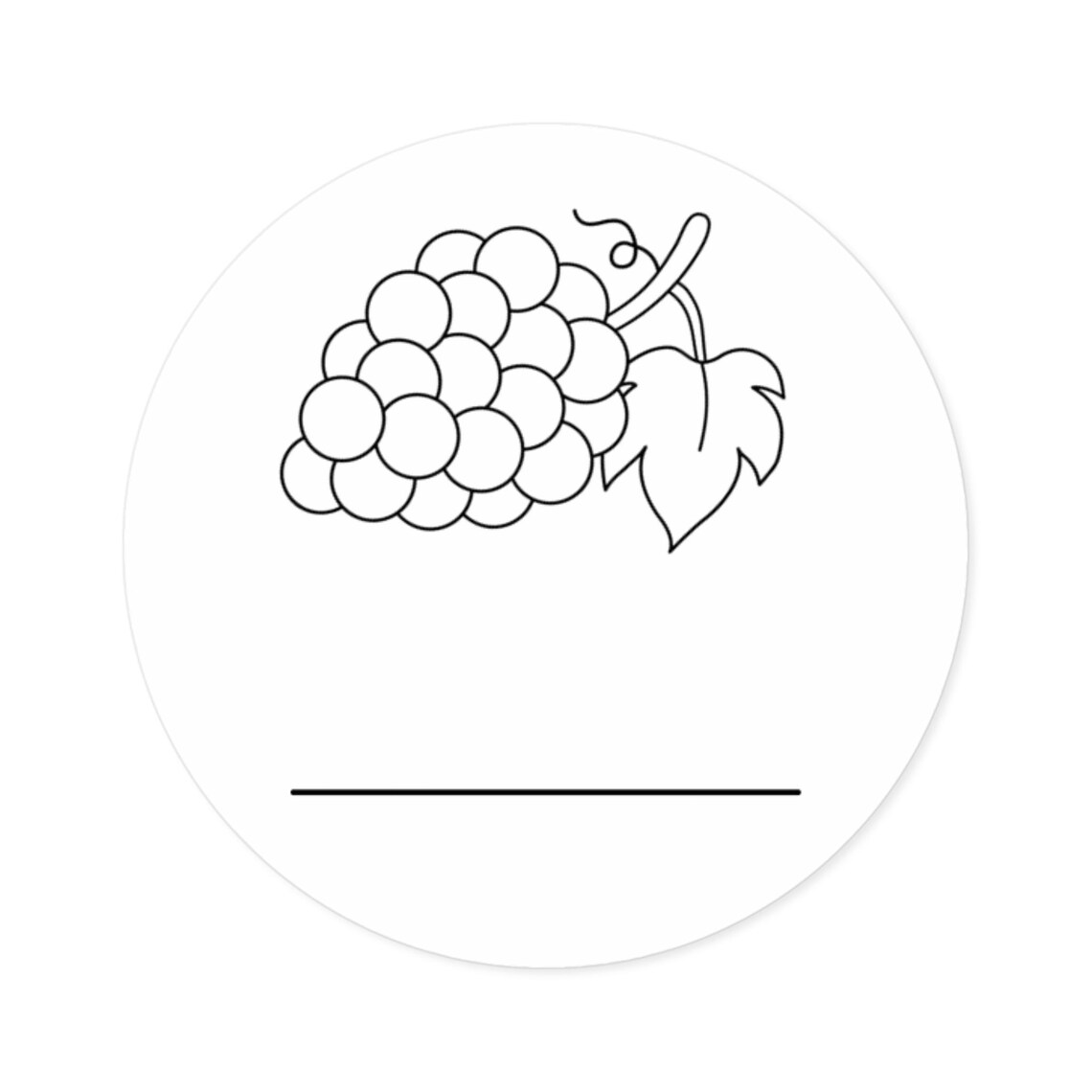 Grapes Name Tag Stickers, Customizable, Fun for Kids, for Teachers ...