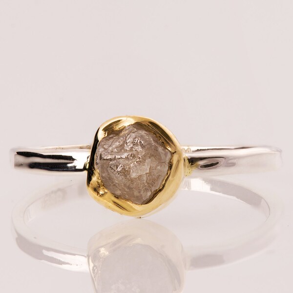 Raw Engagement Ring - Etsy