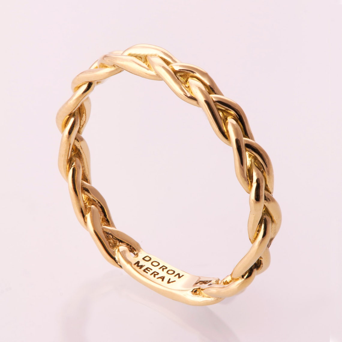 Braided Ring No.4 - 14K Gold Stackable Ring , Wedding Band , 14K Gold ...