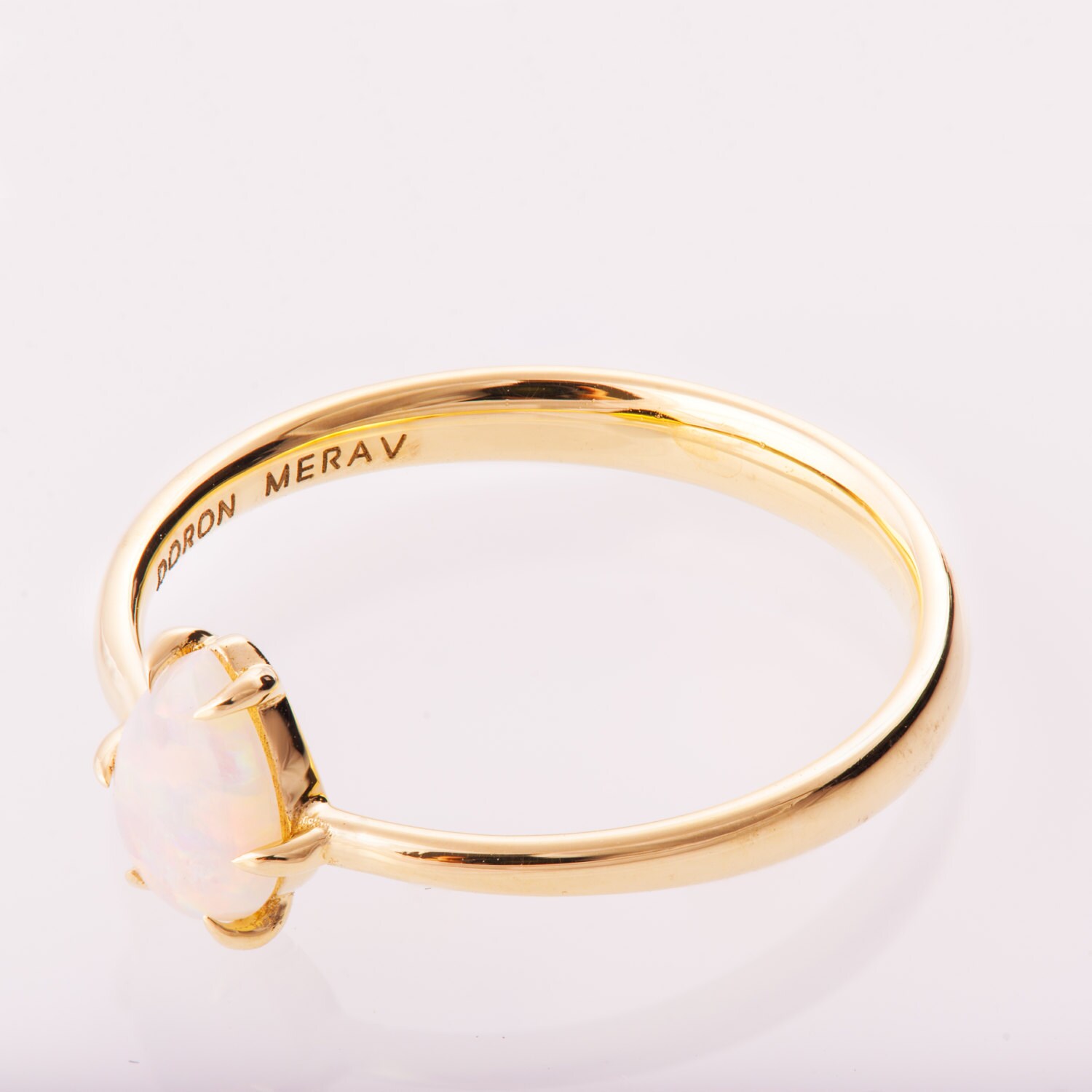 Small Opal Ring Real Opal Ring White Opal Ring Pear Opal | Etsy