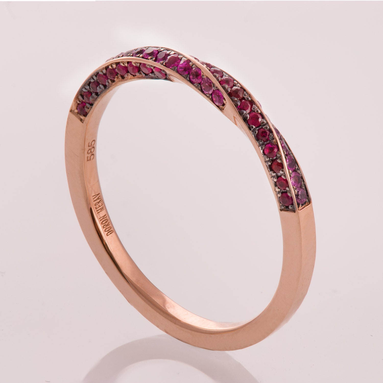 Mobius Ring Mobius Eternity Ring Mobius Sapphire and Ruby - Etsy