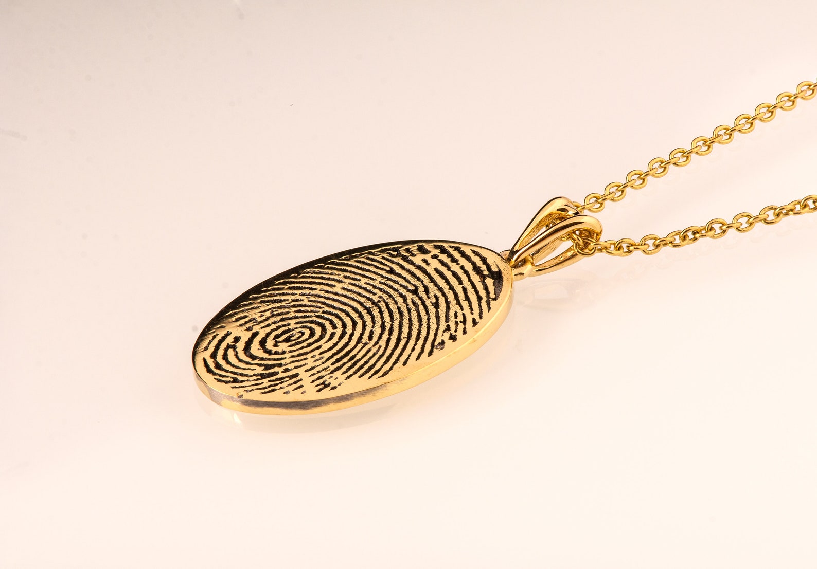 Finger Print Pendant Fingerprint Necklace Personalized | Etsy