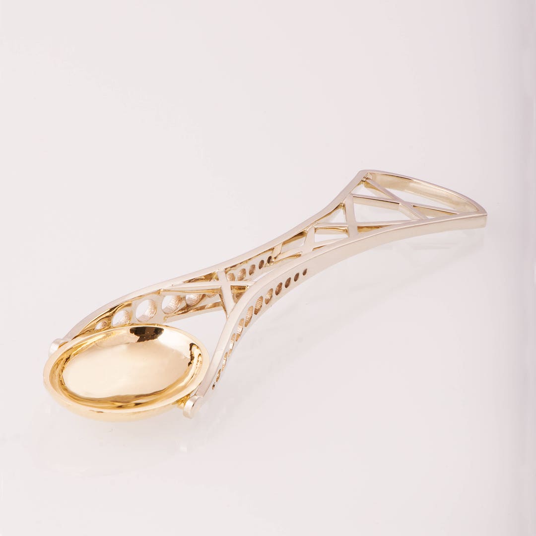 Handmade 14k Gold Tea Spoon, Personalized Baby Shower Gift - Etsy