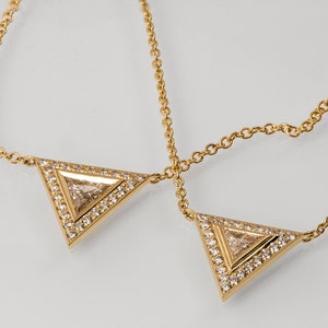 Triangle Diamond Pendant, Limited Edition - Etsy