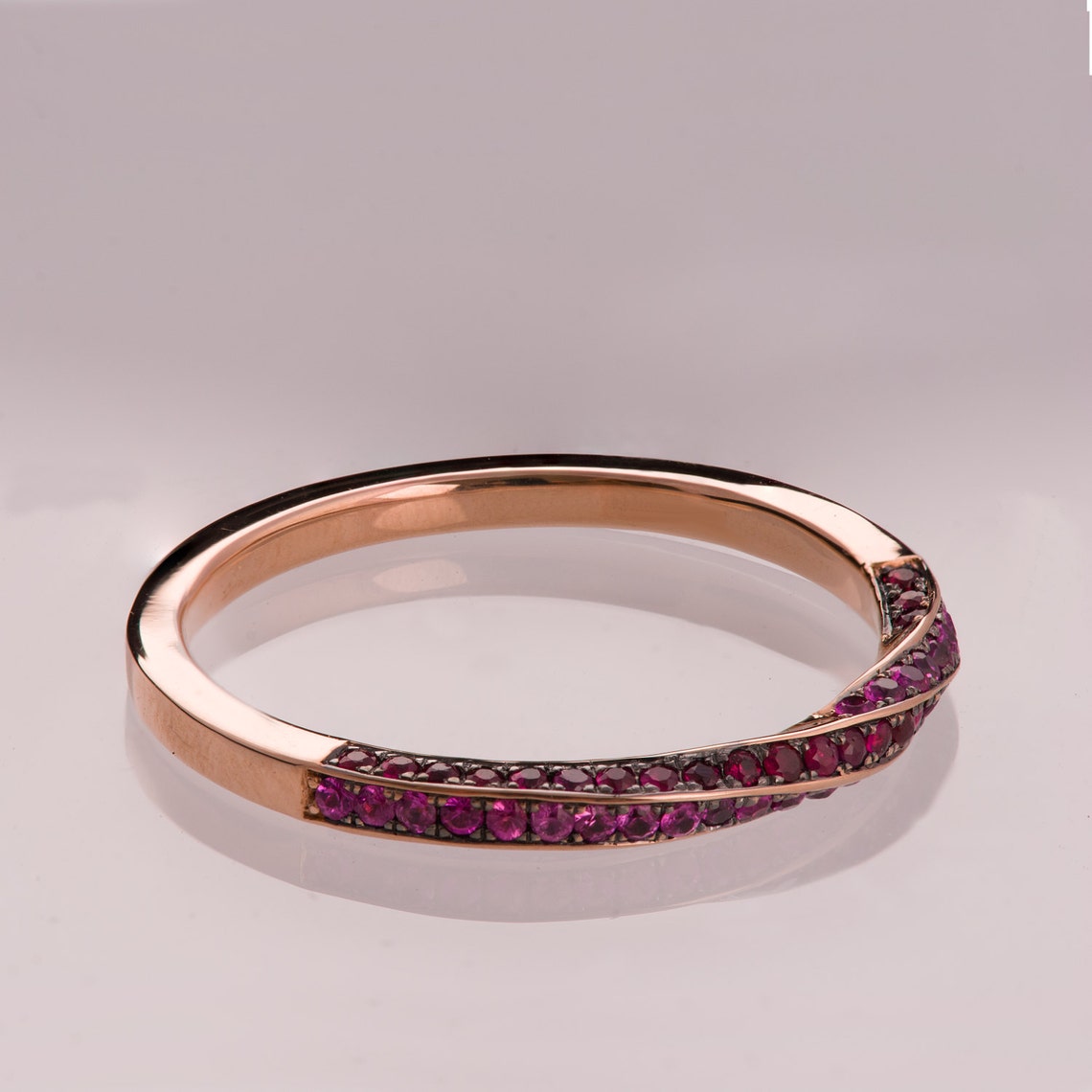 Mobius Ring Mobius Eternity Ring Mobius Sapphire and Ruby - Etsy