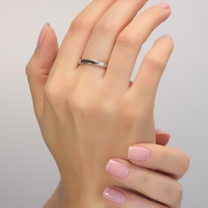 Simple Platinum Wedding Band, Platinum Ring , Platinum Wedding Ring ...