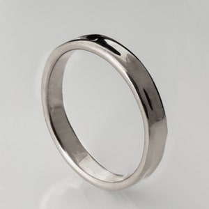 Simple Platinum Wedding Band, Platinum Ring , Platinum Wedding Ring ...