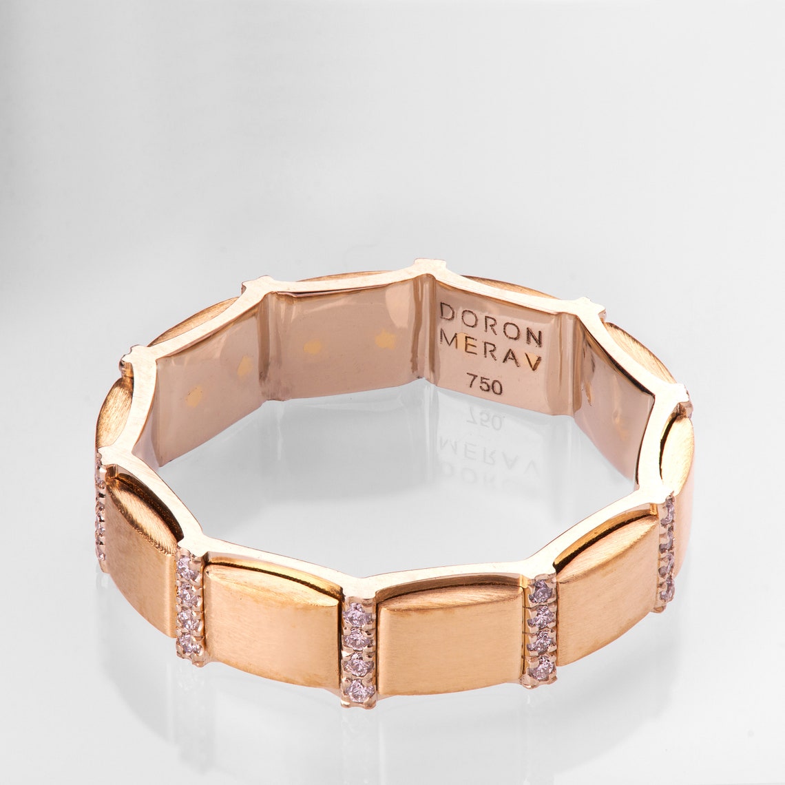 Two Tone Wedding Band Unique Wedding Band Wedding Ring | Etsy