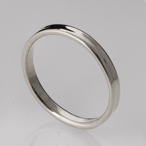 Simple Platinum Wedding Band, Platinum Ring , Platinum Wedding Ring ...