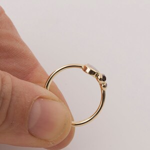 Opal Ring, Raw Diamond Ring, Cluster Ring, Opal Engagement Ring, Unique ...