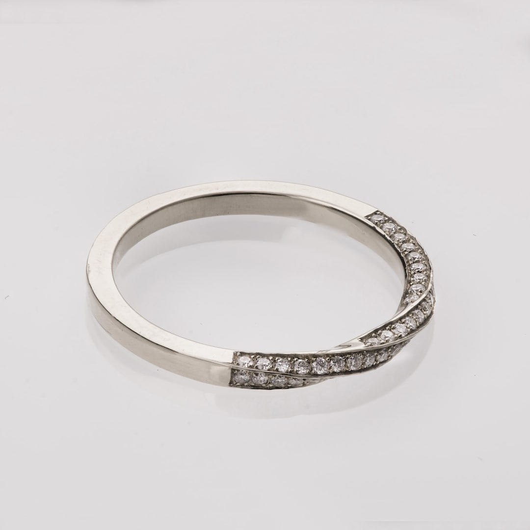 Mobius Diamond Ring, Mobius Eternity Ring, Platinum Diamond Ring ...
