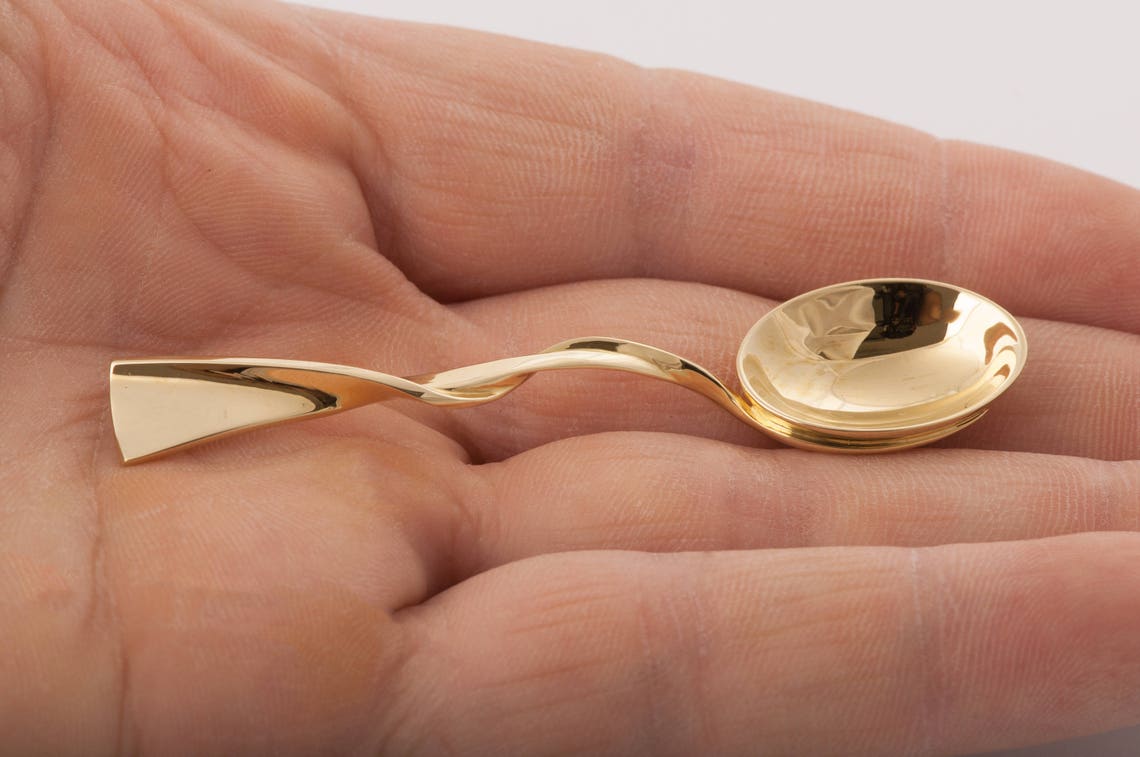 Gold Tea Spoon Baby Shower Baby Gift Gift Baby Boy Baby - Etsy